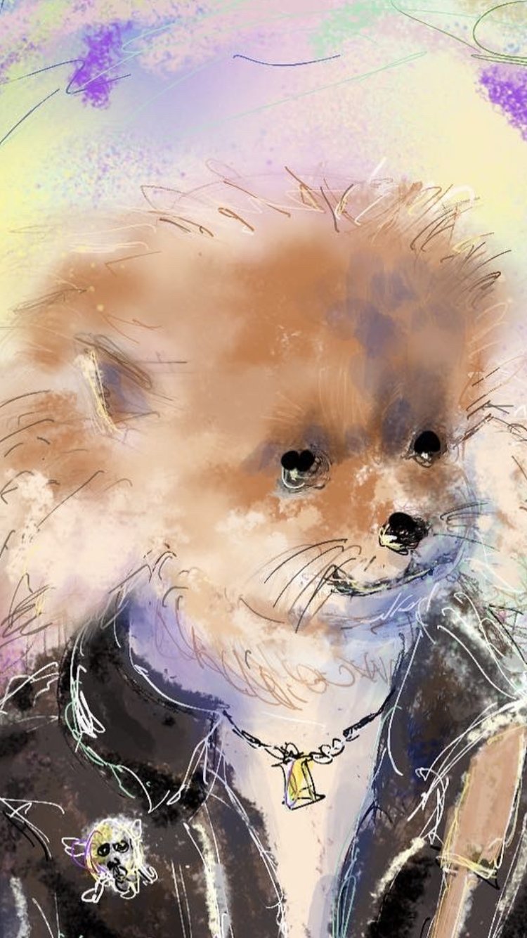 絵画の通販、購入ならFROM ARTIST/作品名：The Punk Dog/作家名：Roccomotto